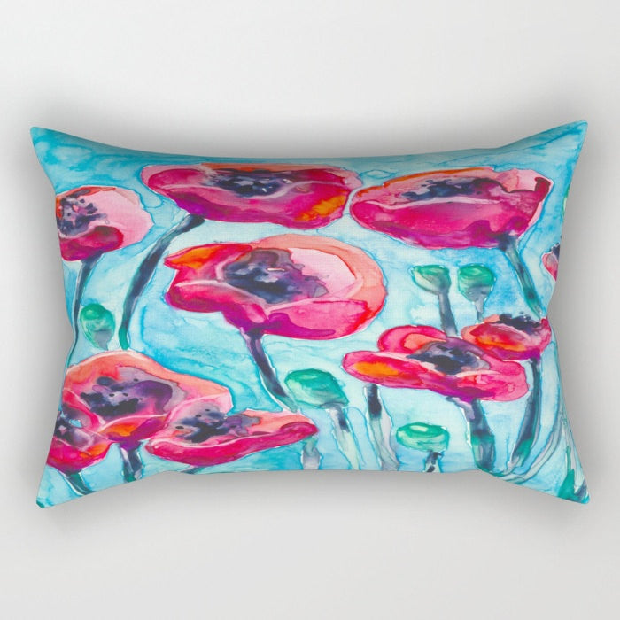 Poppy Sky Decorative Pillow Cover – Brazen Design Studio